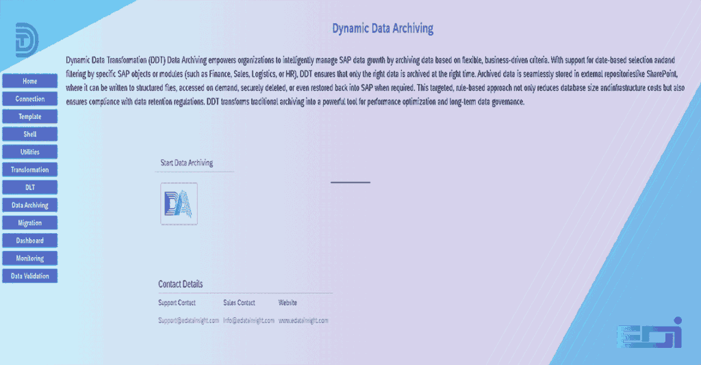 Dynamic Data Archiving - Enterprise Data Insight